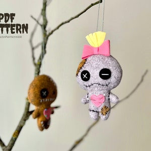 Voodoo Doll Sewing Pattern PDF/ SVG, Halloween Creepy Doll, DIY Felt ...
