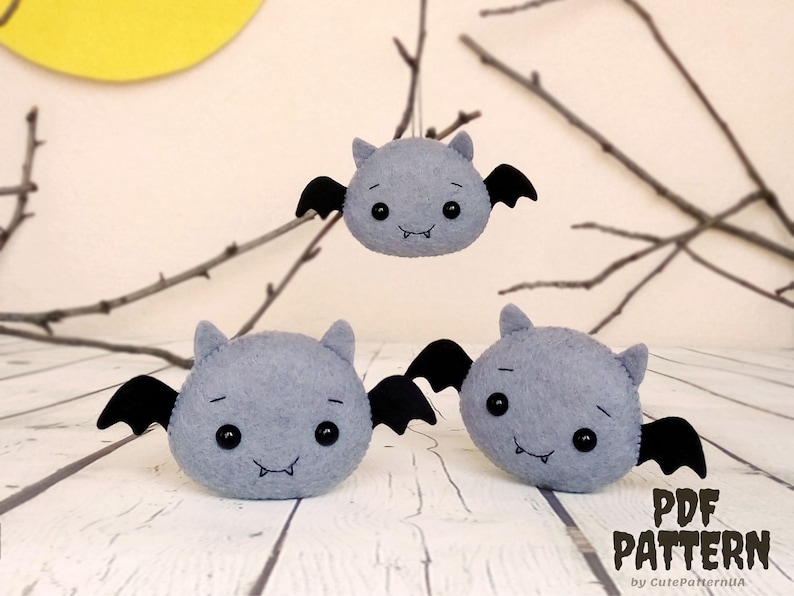 Halloween Bat Sewing Pattern PDF Easy to Sew for Beginners - Etsy