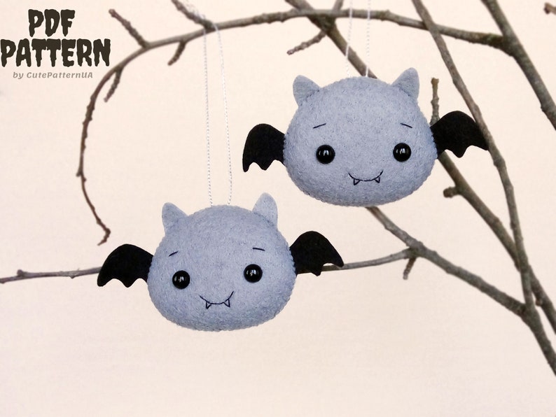 Halloween Bat Sewing Pattern PDF Easy to Sew for Beginners - Etsy