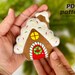 Gingerbread House Felt Sewing Pattern, PDF and SVG File, Christmas ...