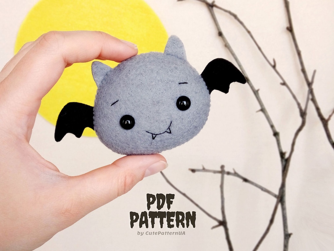 Halloween Bat Sewing Pattern PDF, Easy to Sew for Beginners, , Cute Bat ...