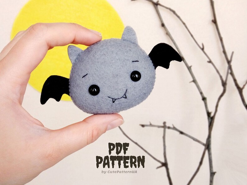 Halloween Bat Sewing Pattern PDF Easy to Sew for Beginners - Etsy