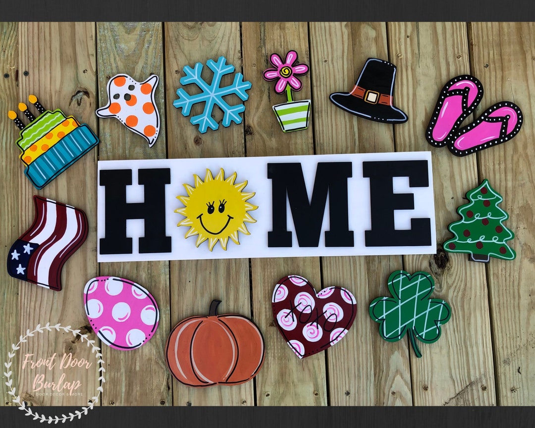 Interchangeable Home Sign With Attachments - Etsy