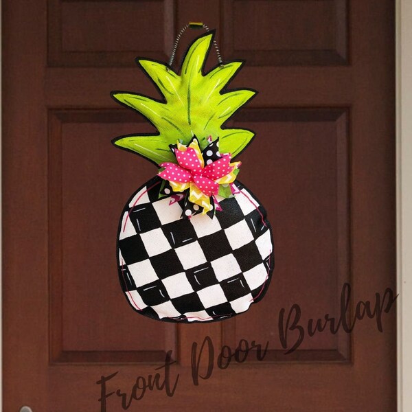 Pineapple Door Decor - Etsy