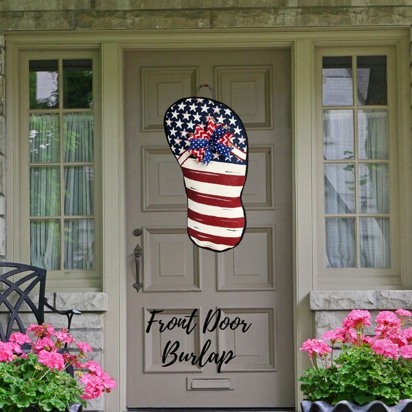 Patriotic Flip Flops - Etsy