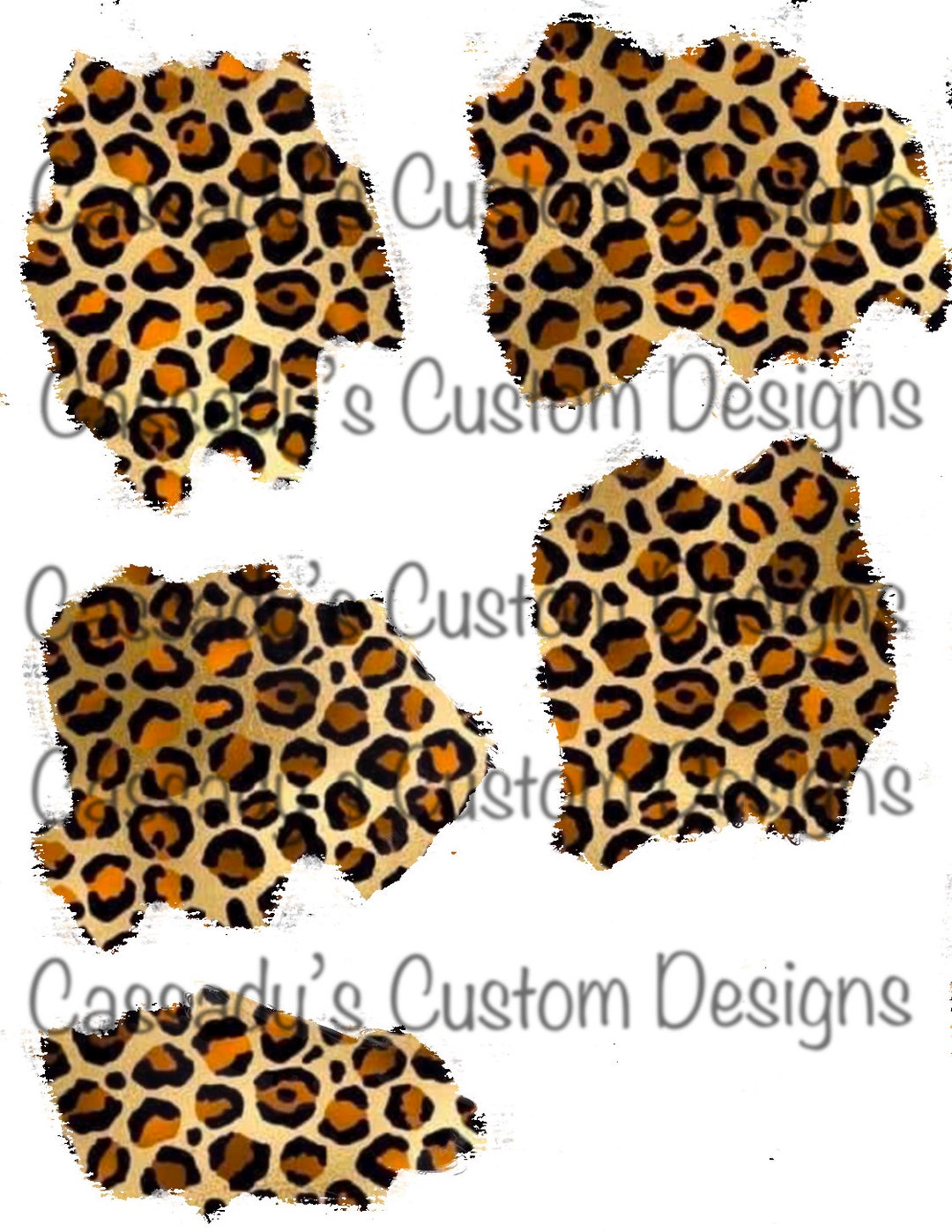 Cheetah Patches Bundle PNG - Etsy