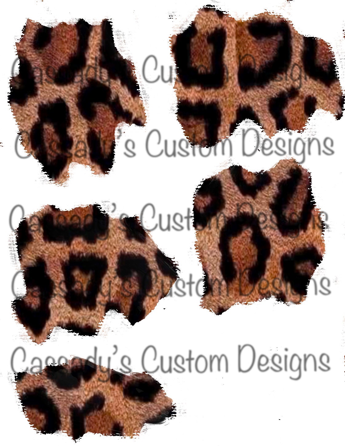 Cheetah Patches Bundle PNG - Etsy