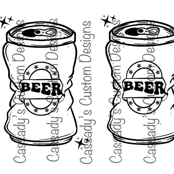 Crushed Beer Can Svg - Etsy