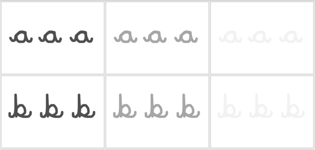 Printable Cursive Tracing Writing Handwriting Worksheets - Etsy