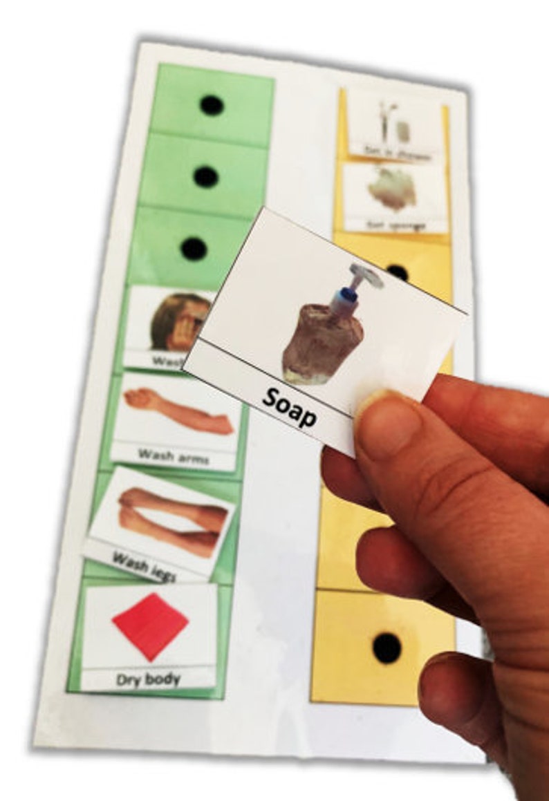 Showering Shower Routine Visual Schedule Photographic - Etsy Australia