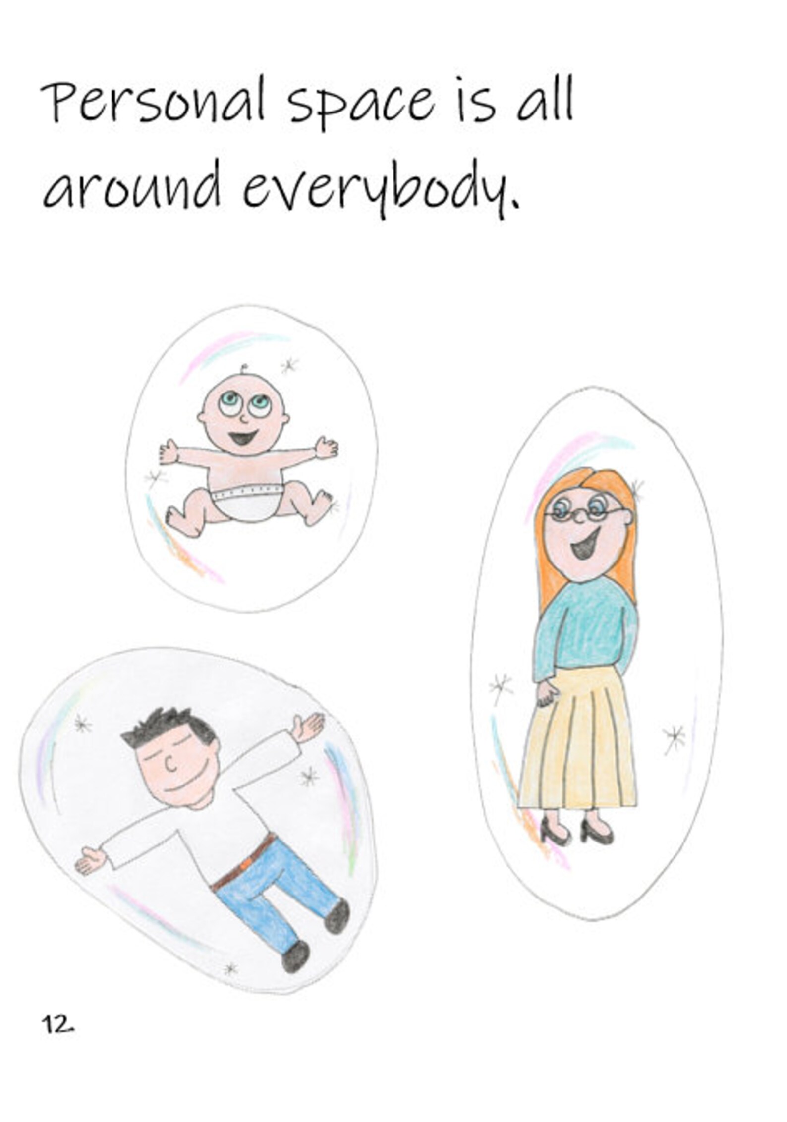 Personal Space Autism Social Story social skills Sticker | Etsy