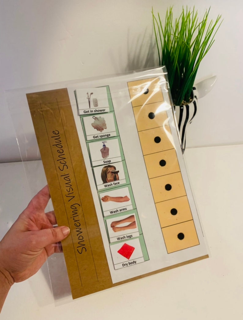 Showering Shower Routine Visual Schedule Photographic Etsy Australia