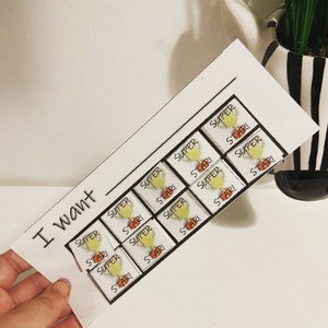 Token Board 10 Tokens Reward Chart Reward Good Behaviour - Etsy