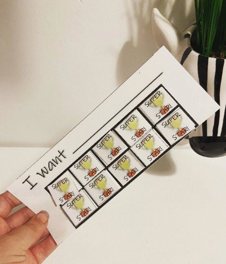 Token Board 10 Tokens Reward Chart Reward Good Behaviour - Etsy