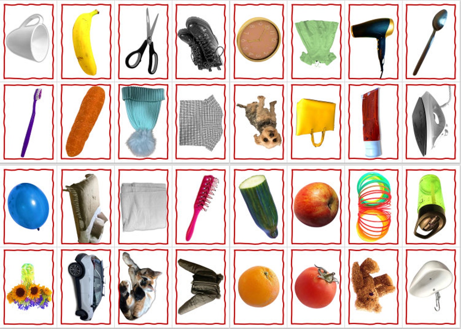 Digital Non-identical Matching Flashcards Flash Cards - Etsy