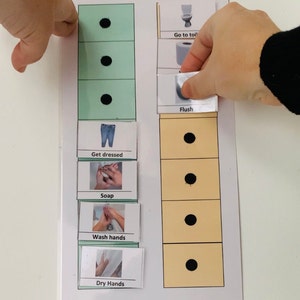 Toileting, Washing Hands, Routine, Visual Schedule, Photographic ...