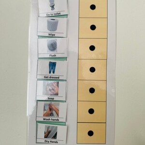Toileting, Washing Hands, Routine, Visual Schedule, Photographic ...