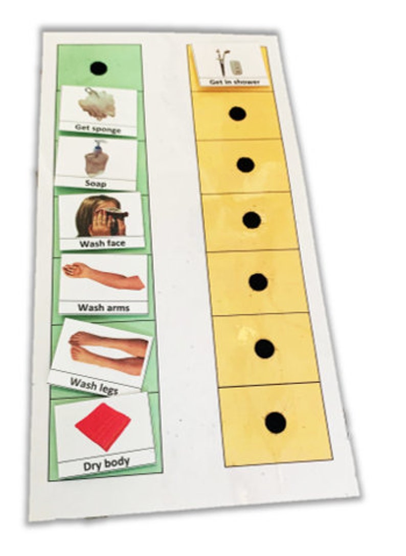 Showering Shower Routine Visual Schedule Photographic - Etsy Australia