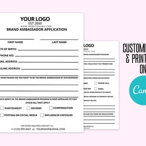 Brand Ambassador Agreement, Brand Ambassador Contract Template, Social ...