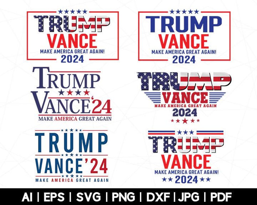 Trump Vance SVG 2024, Trump Vance Png Bundle, Trump Svg, Trump JD Vance ...