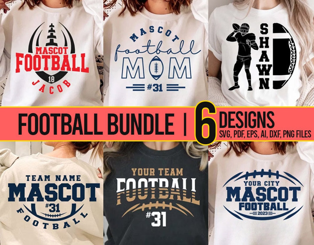 Football Team Template Bundle Svg, Eps Dxf Png, Football Shirt, Player ...