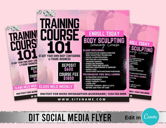 Body Contour Flyer Body Contouring Training Flyer Body - Etsy