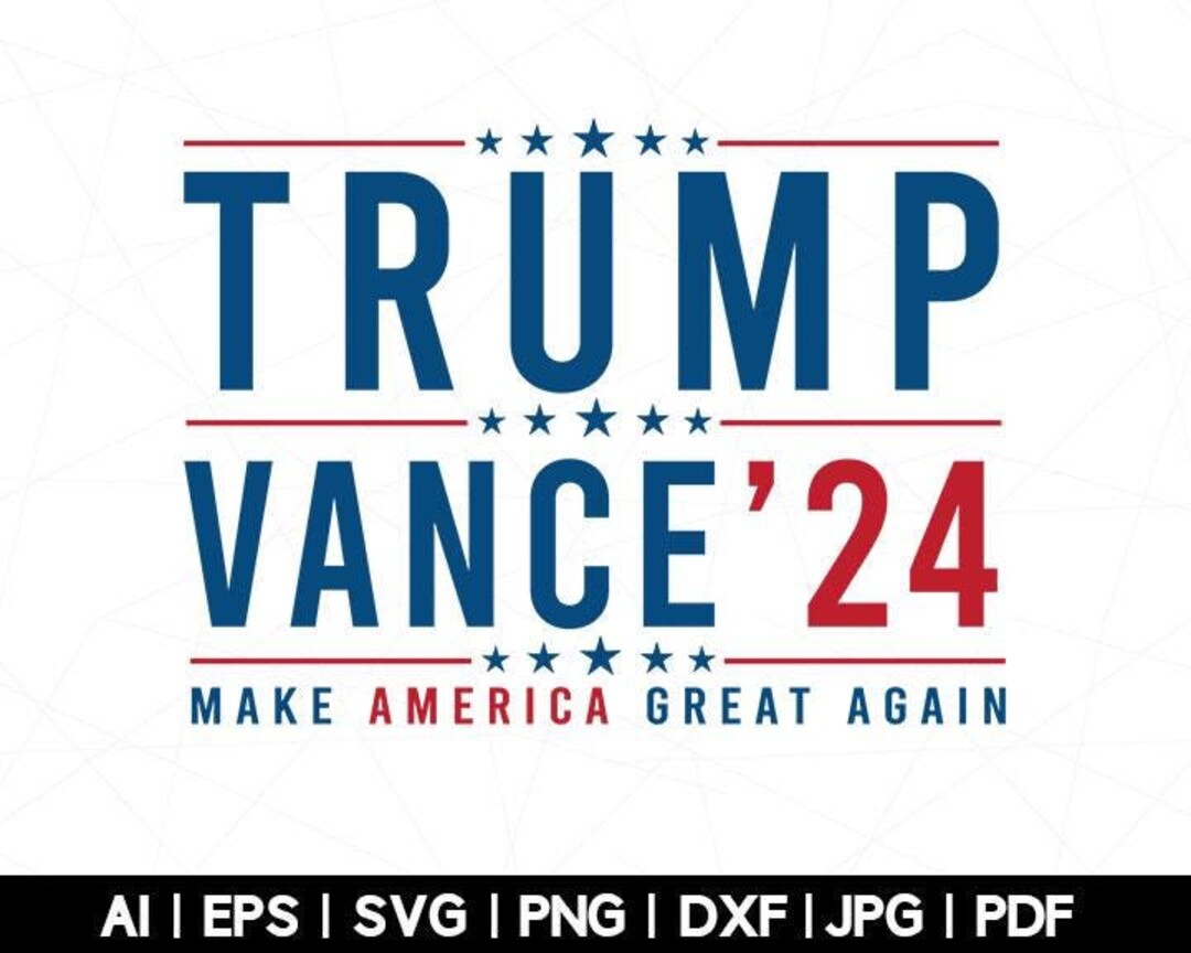 Trump Vance SVG 2024, Trump Vance Png, Trump Svg, Trump JD Vance Svg ...