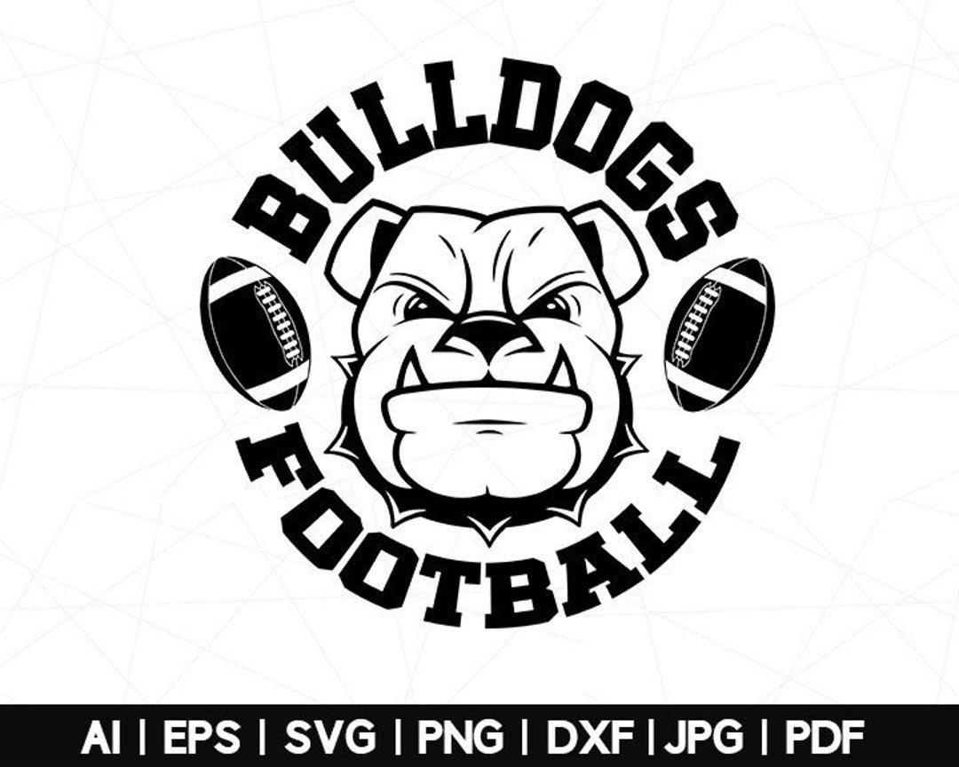 Bulldogs Football Svg, Bulldog Mascot Svg, Bulldogs Face Svg, Bulldogs Team Svg, Game Day Svg ...