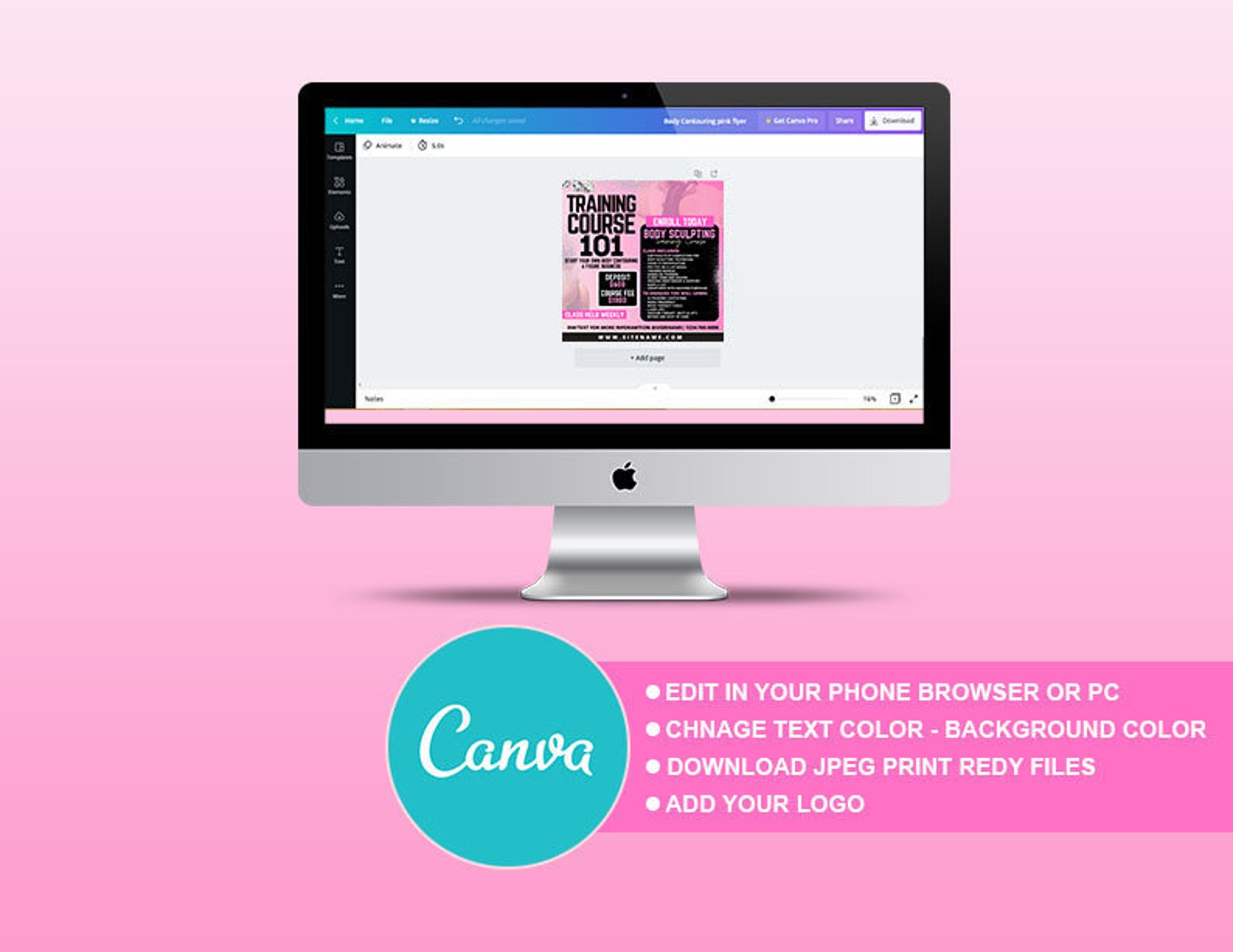 Body Contour Flyer, Body Contouring Training Flyer, Body Sculpting ...