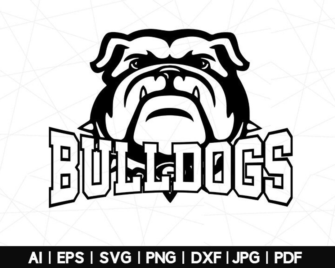 Bulldogs SVG PNG, Bulldogs Face Svg, Bulldogs Clipart, Bulldog Mascot ...
