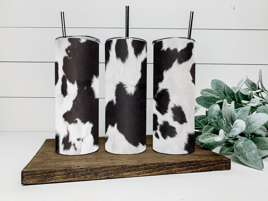 Cow Print Tumbler, Cow Print Reusable Drinkware, Animal Print Tumbler ...