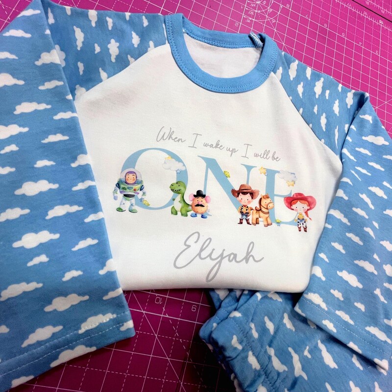 When I Wake up I Will Be 1 Pajamas - Etsy UK