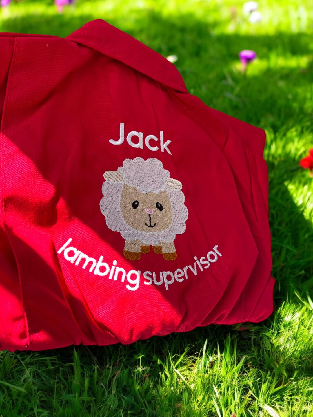 Personalised Kids Lamb Coveralls, Kids Embroidered Boilersuit, Kids ...