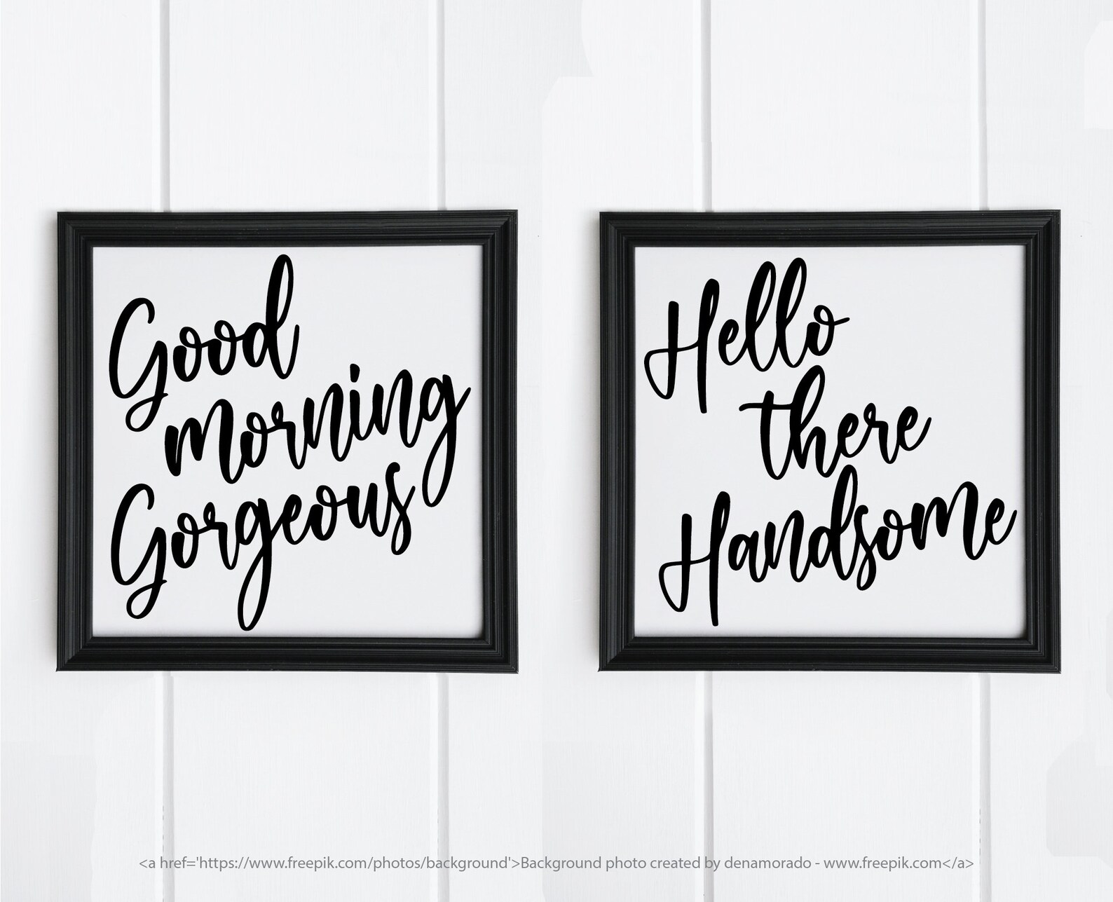 Good Morning Gorgeous, Hello Handsome SVG, Couples Bedroom SVG, Couples ...