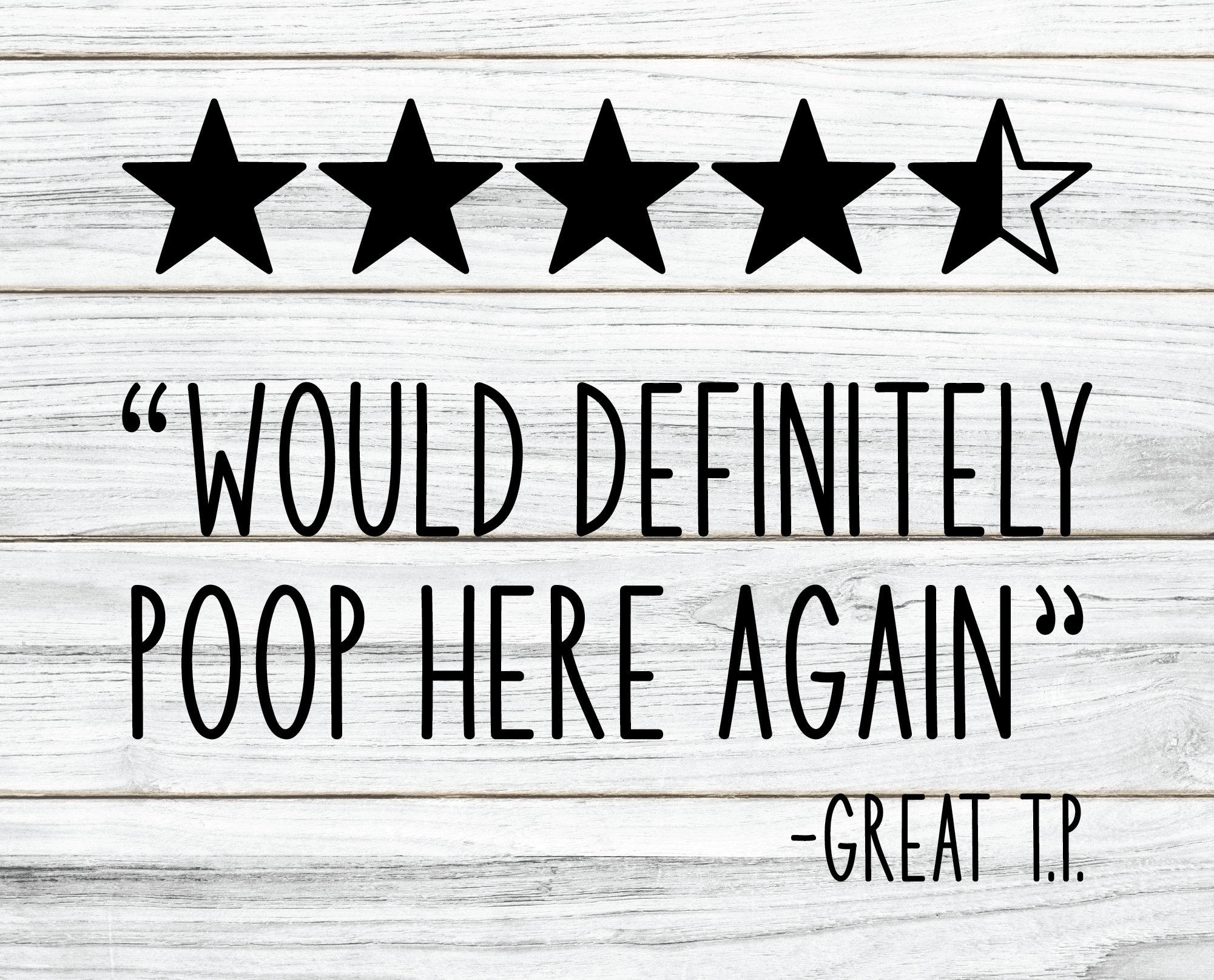 Papercraft bathroom sign poop printable 4.5 stars would poop here again ...