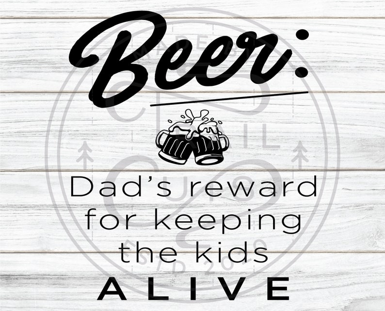 Papas Bier SVG, Vatertag SVG, Papas Bier Belohnung für das Halten der ...