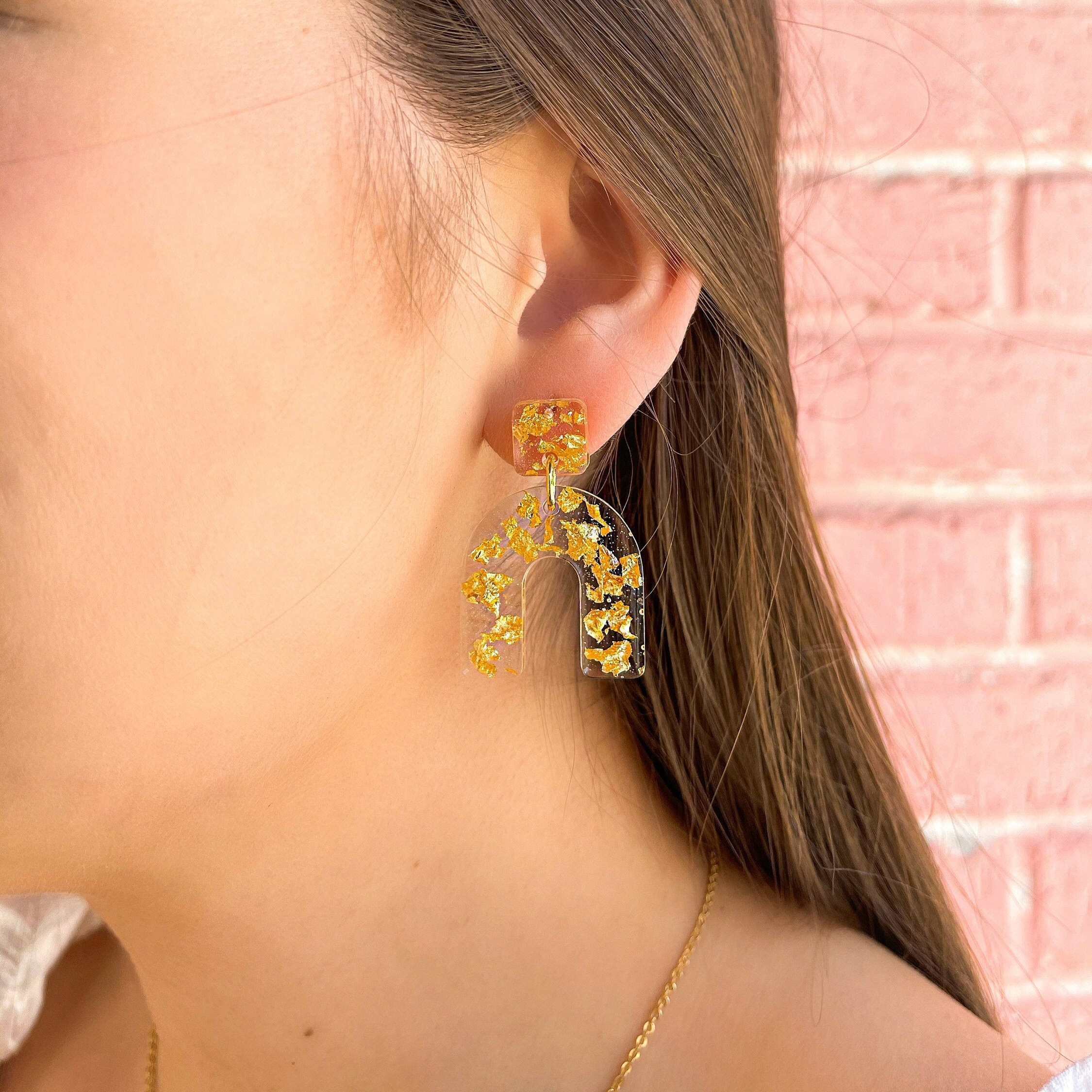 Be Bold Earrings statement earrings dangle earrings gold | Etsy