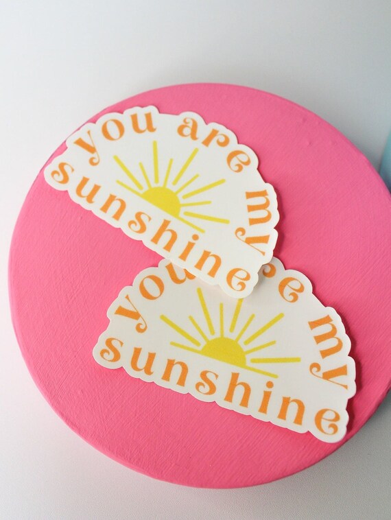 You Are My Sunshine Sticker Laptop Sticker Preppy Sticker Etsy