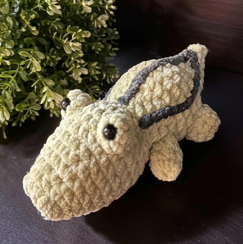 Crochet Baby Crocodile Plushie | Amigurumi Handmade Stuffed Toy | Croc ...