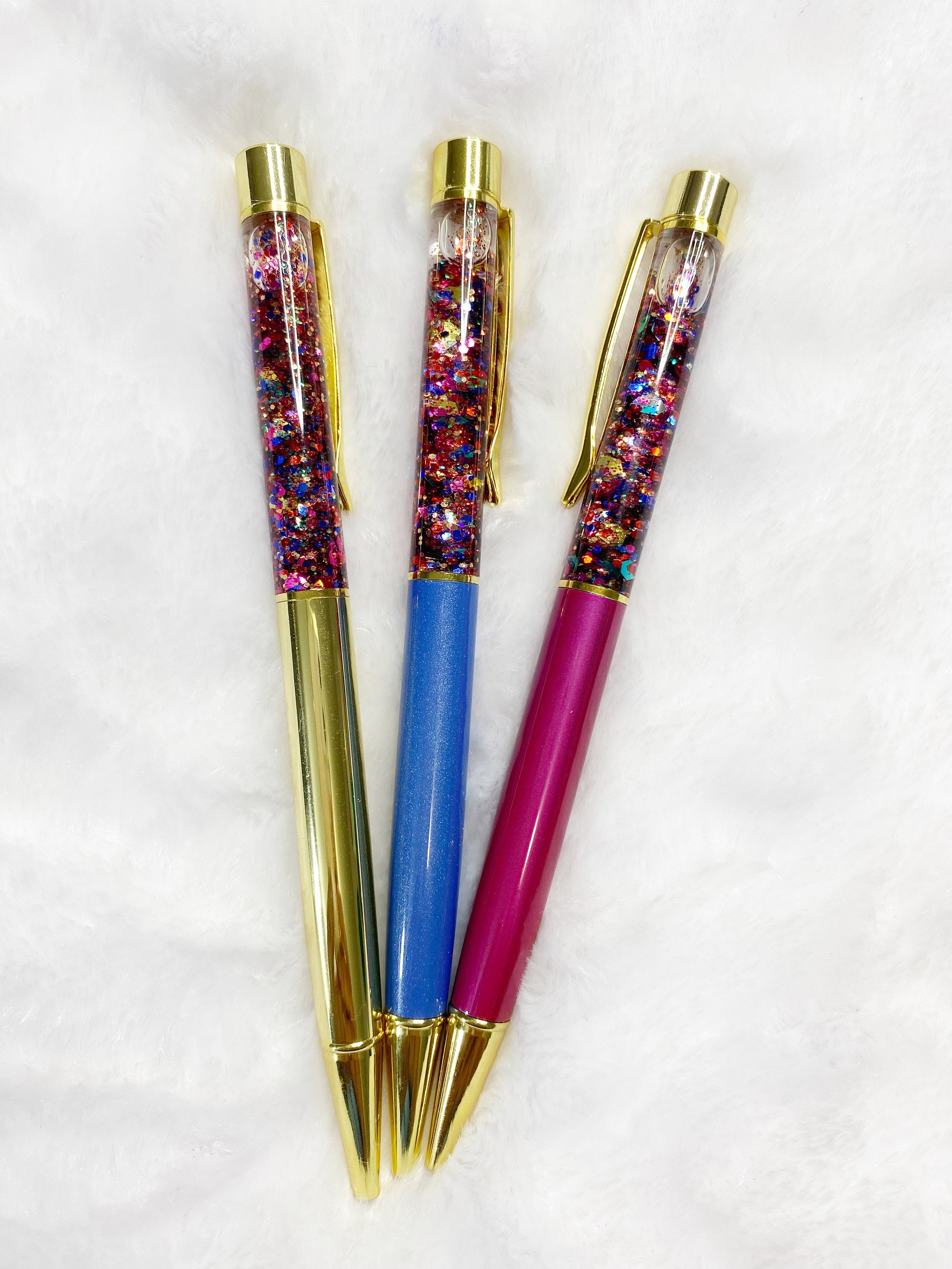 Floating Glitter Pens, Rainbow Set, Smooth Writing Ballpoint - Etsy