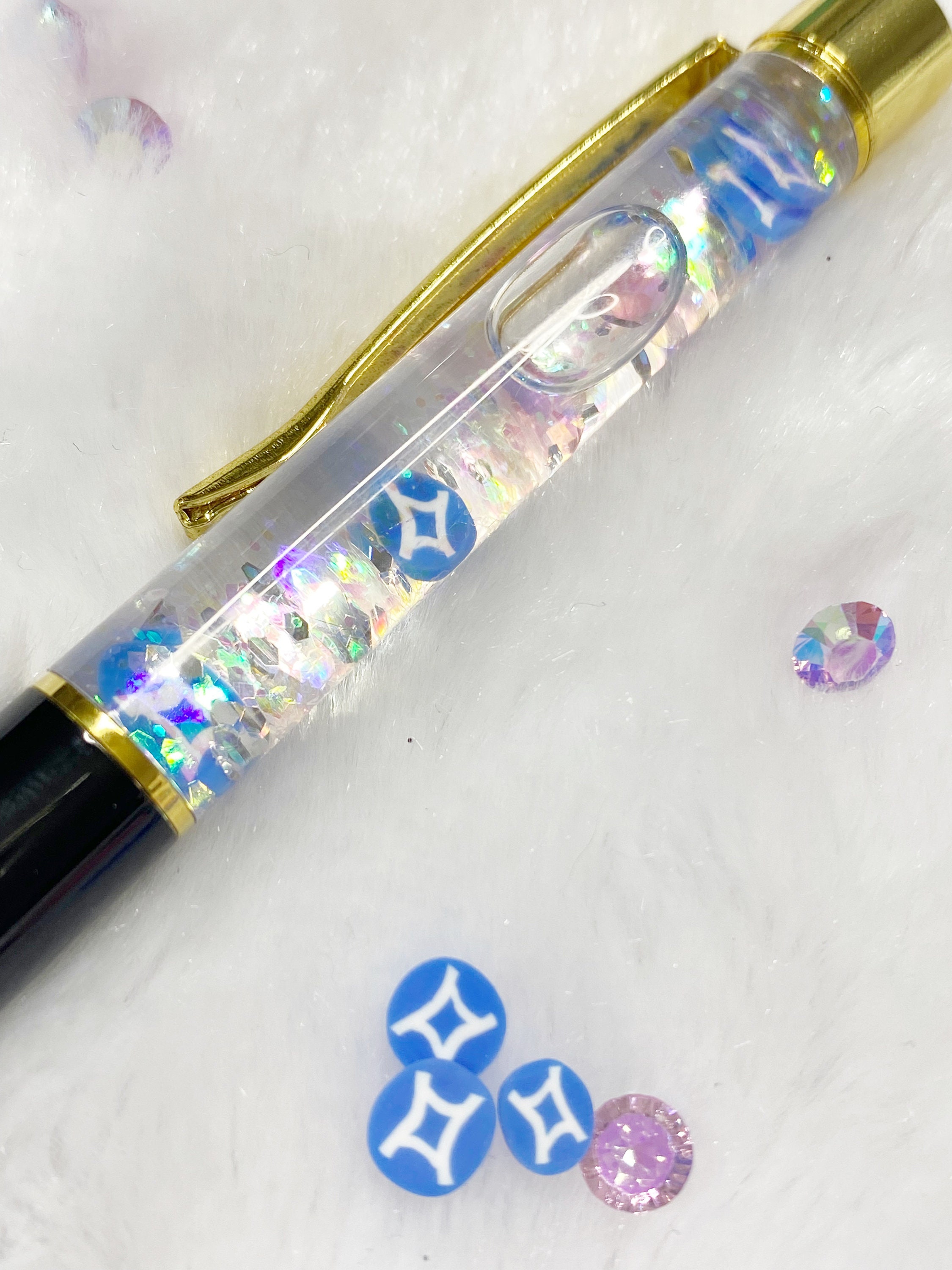 Gemini Zodiac Pen Floating Glitter Pens Admin Gifts Gifts - Etsy