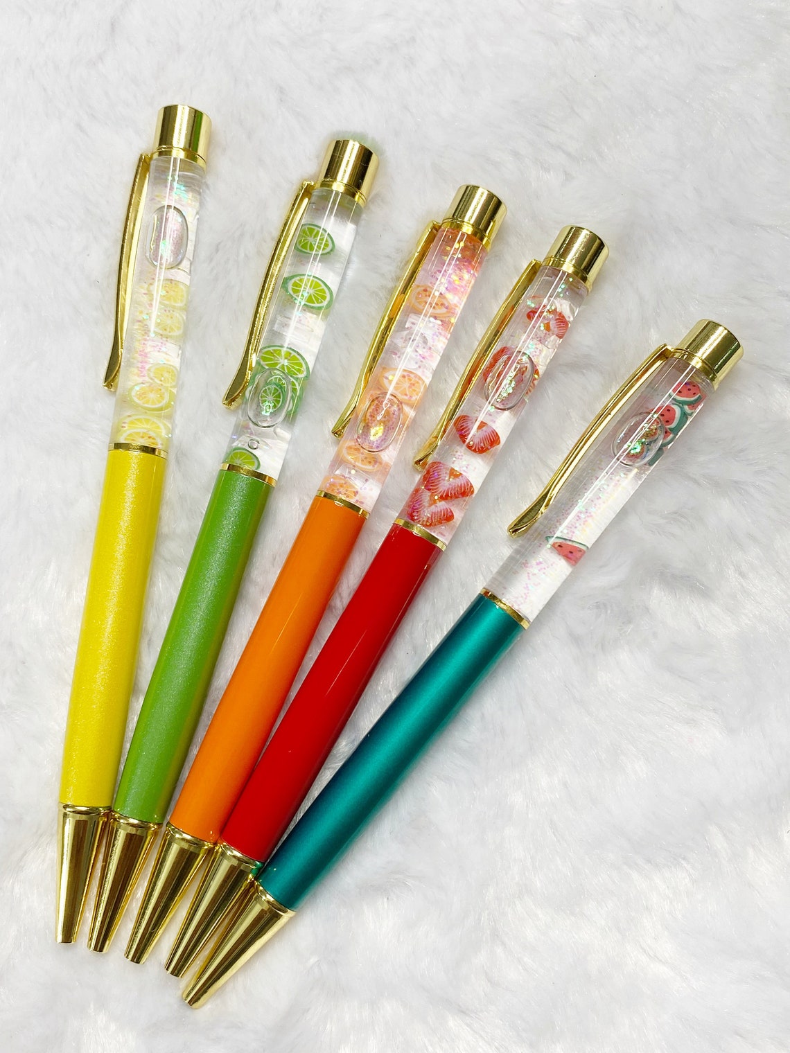 Fruity Glitter Floating Pen, Planner Pen - Etsy