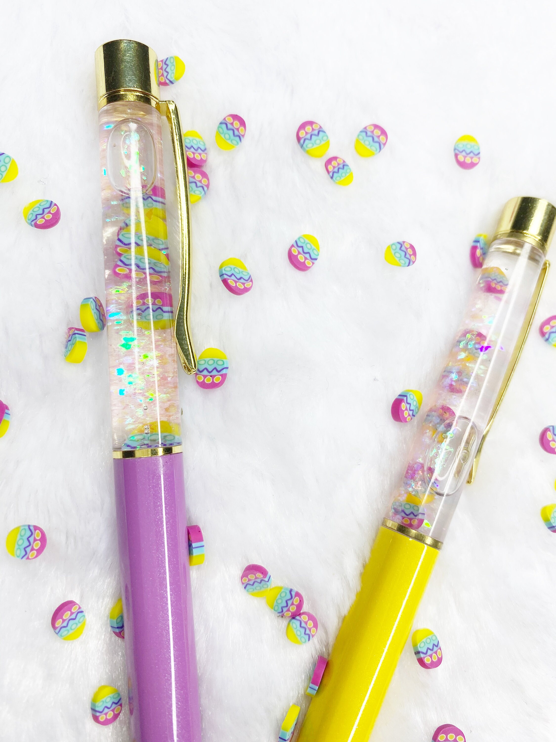 Floating glitter pens Easter eggs pen Glitter pens gifts | Etsy