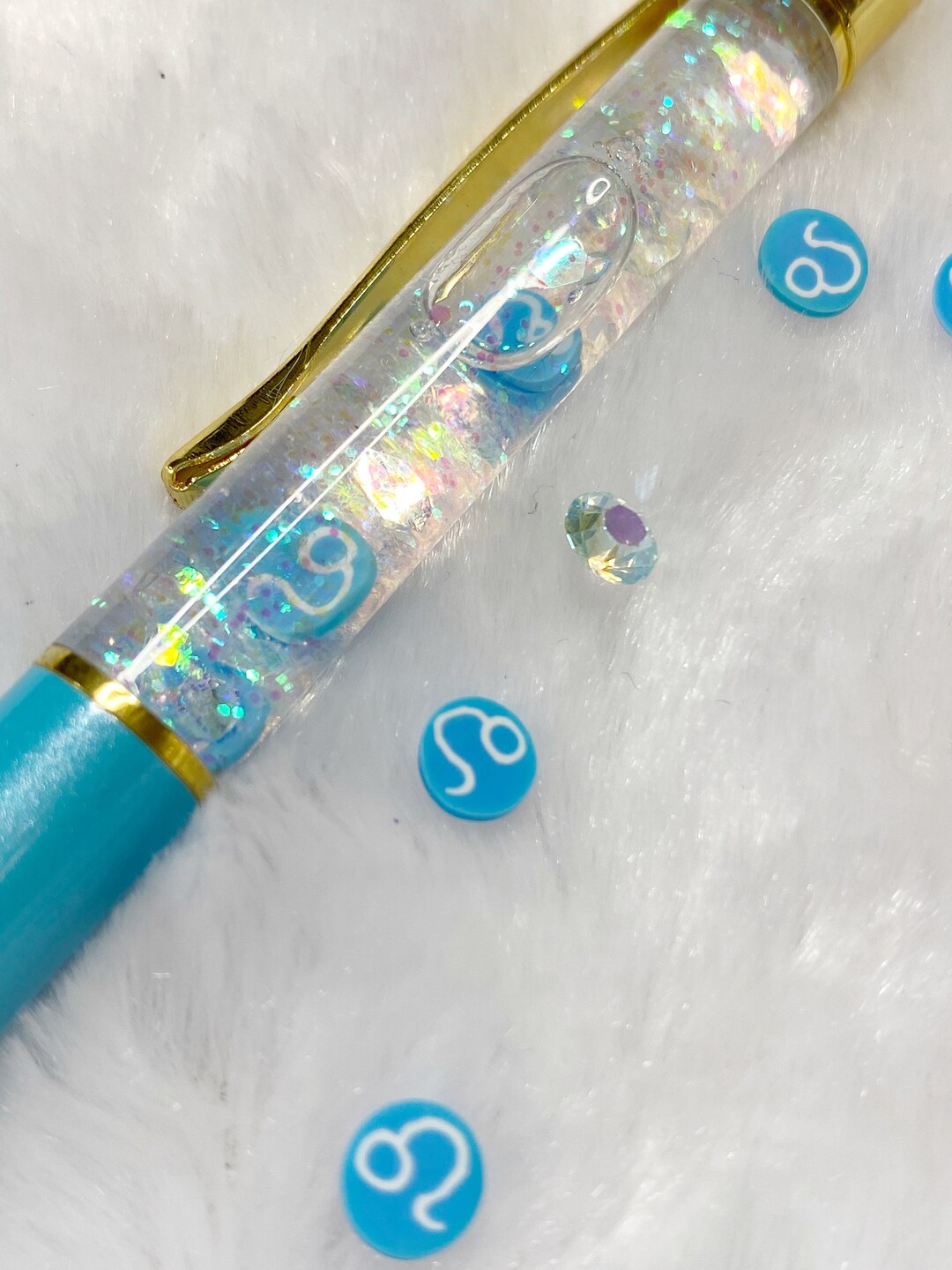 Leo Zodiac Pen, Floating Glitter Pens, Admin Gifts, Gifts for Her ...