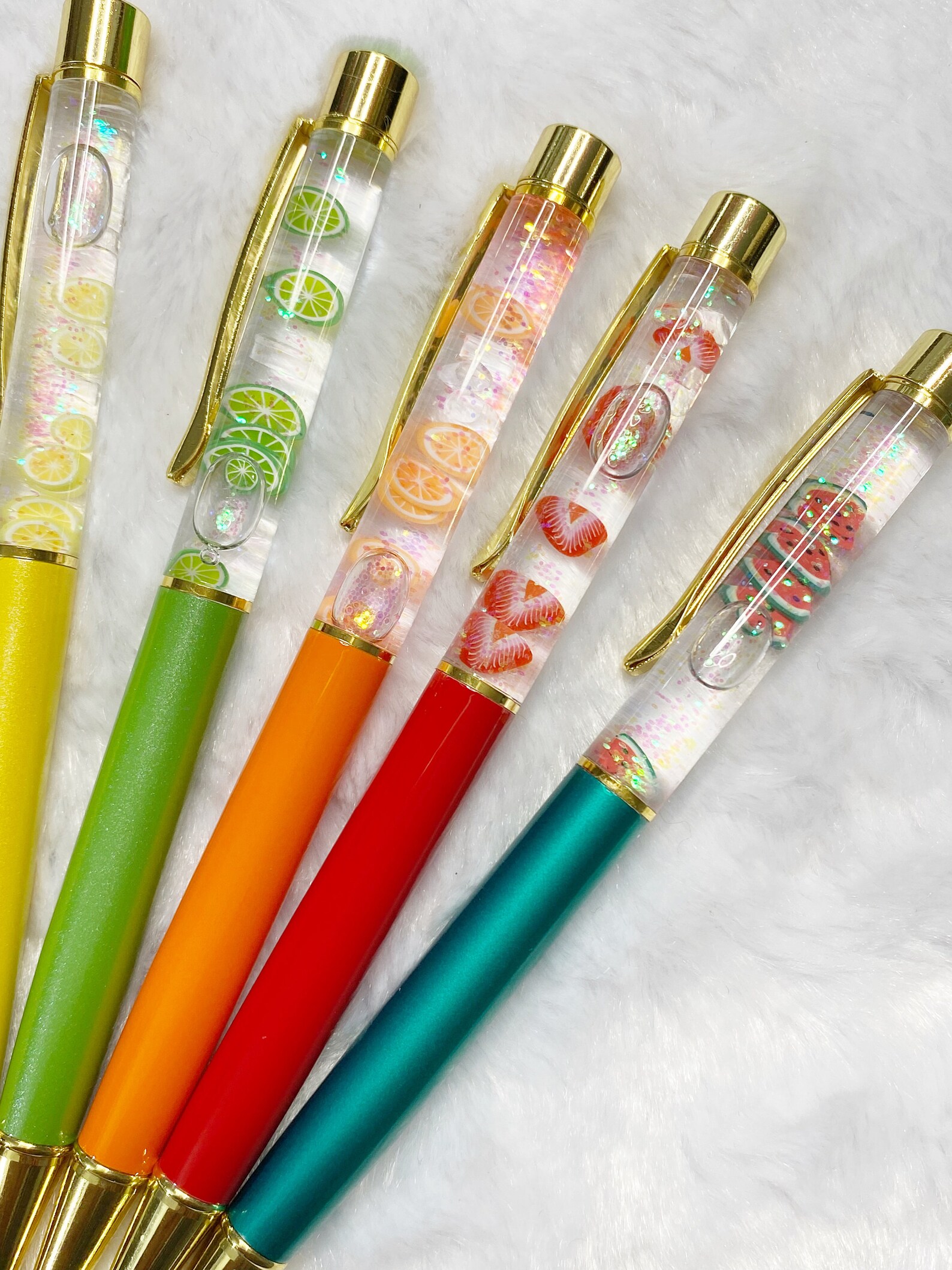 Fruity Glitter Floating Pen, Planner Pen - Etsy