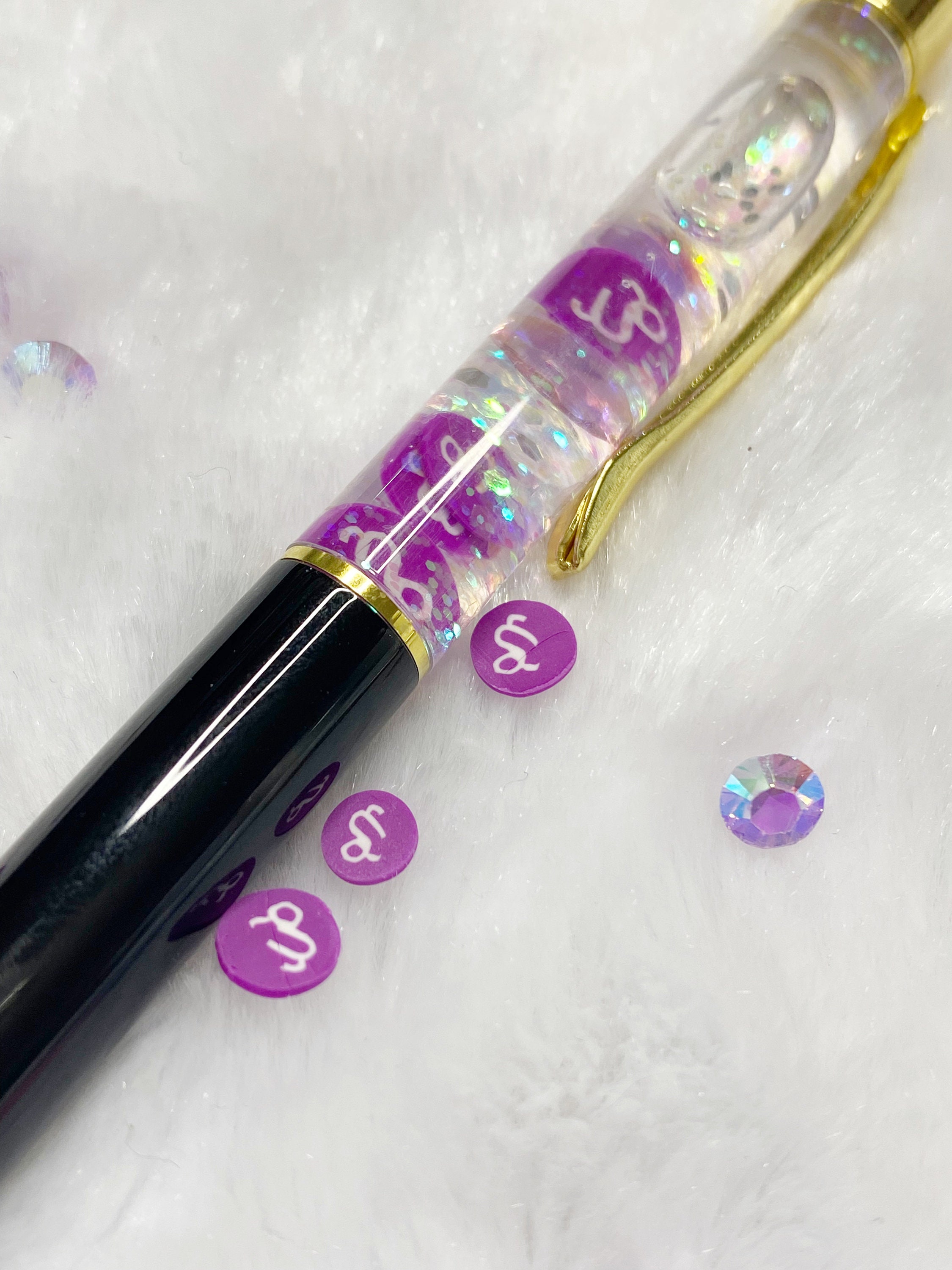 Capricorn Zodiac Pen, Floating Glitter Pens, Admin Gifts, Gifts for Her ...