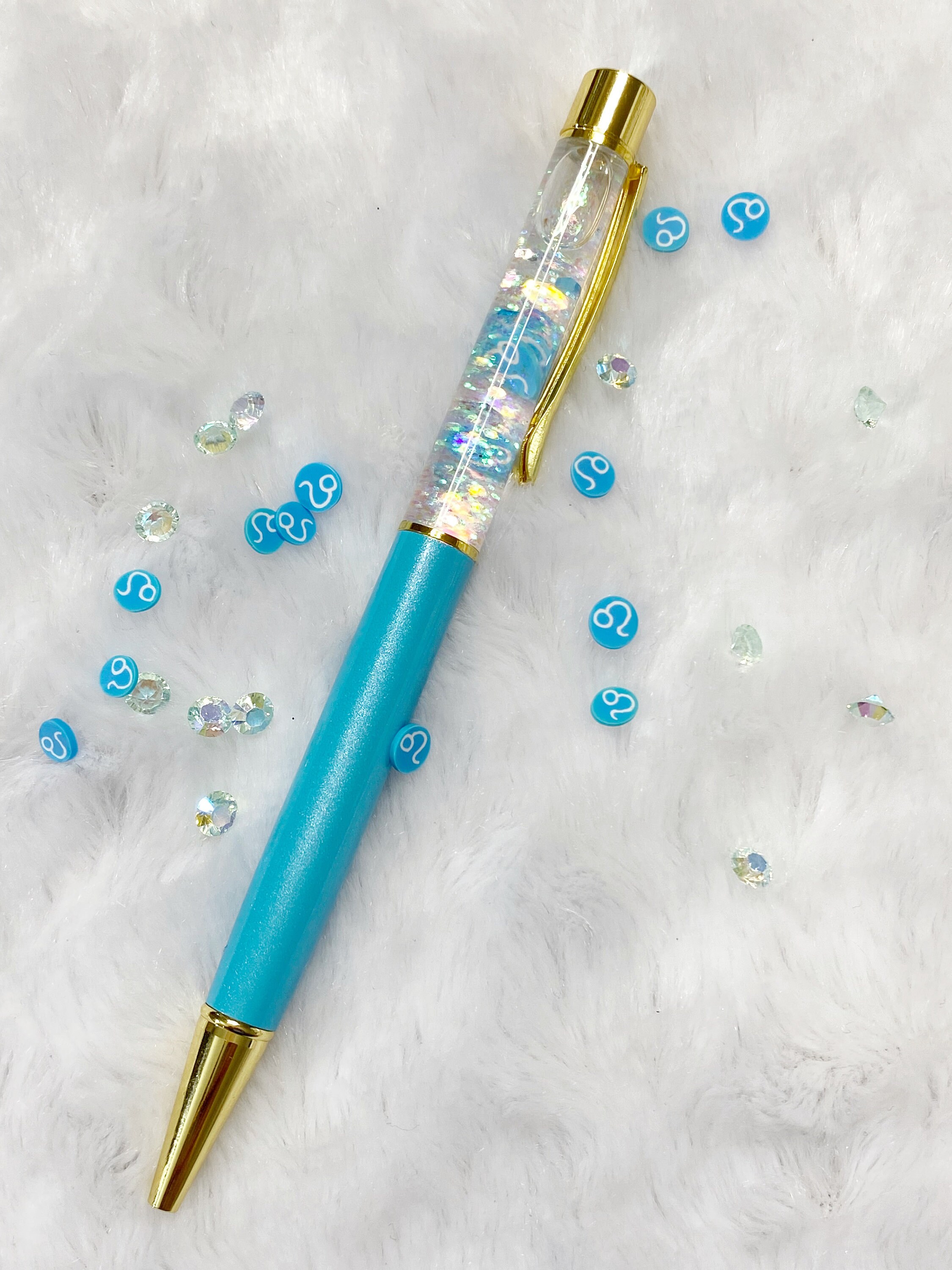 Leo Zodiac Pen, Floating Glitter Pens, Admin Gifts, Gifts for Her ...