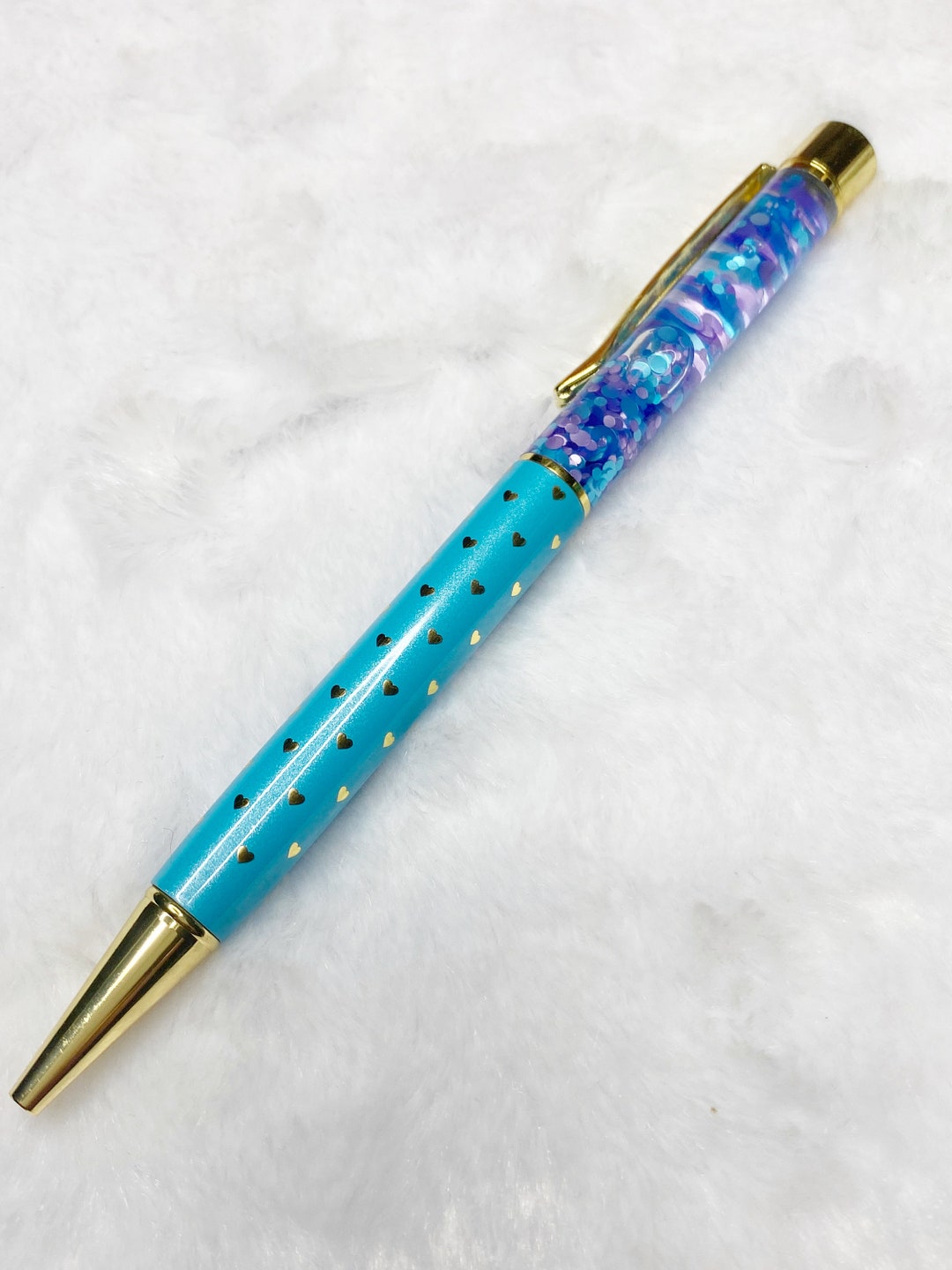 Floating Glitter Pens Turquoise Scrumpdidlyumpcious - Etsy