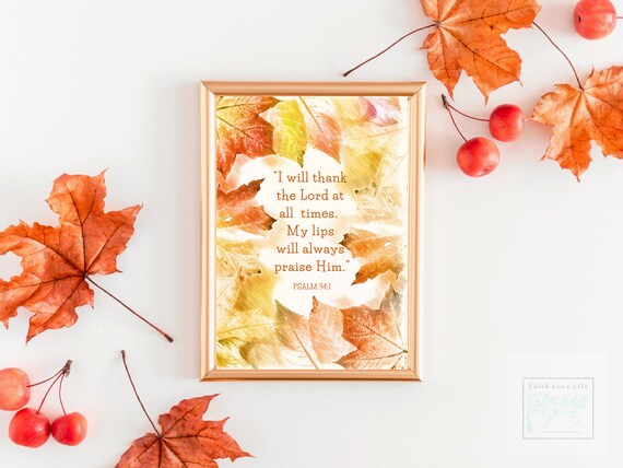 Fall Scripture Clipart Images
