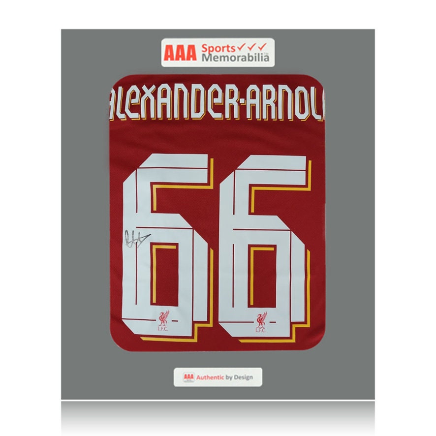 Trent Alexander Arnold Hand Signed Liverpool 2022-23 Home Shirt in AAA ...